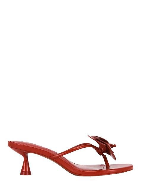 Cult Gaia Addison Sandal With Floral Detail - Red