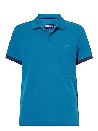 Vilebrequin Palan Brand-embroidered Cotton-piqué Polo Shirt - Paon