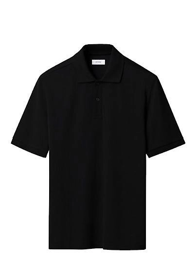 Eton Short-sleeved Cotton-piqué Polo Shirt - Black