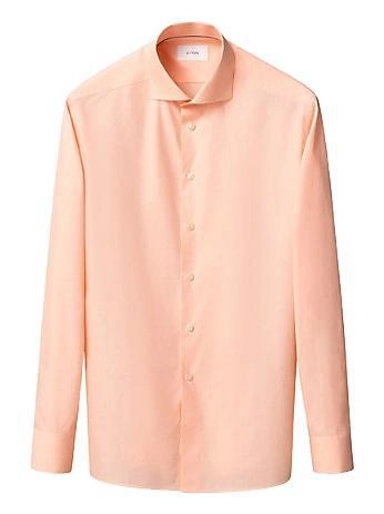 Eton End-on-end Breeze Slim-fit Cotton-poplin Shirt - Orange