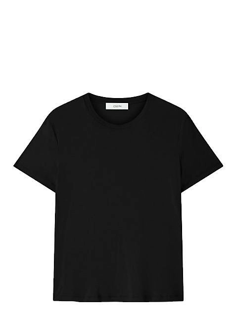 JOSEPH Livia Short-sleeved Cotton-jersey T-shirt - Black