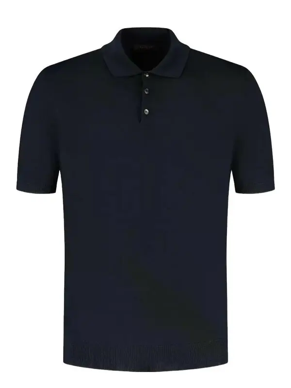 ZANONE Button Polo Shirt - Blue