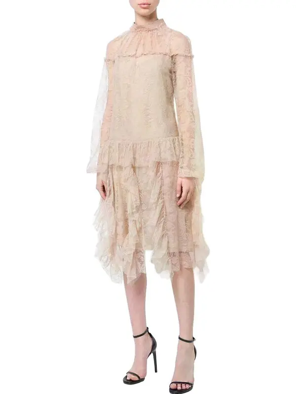 Rochas Lace Dress - Neutrals