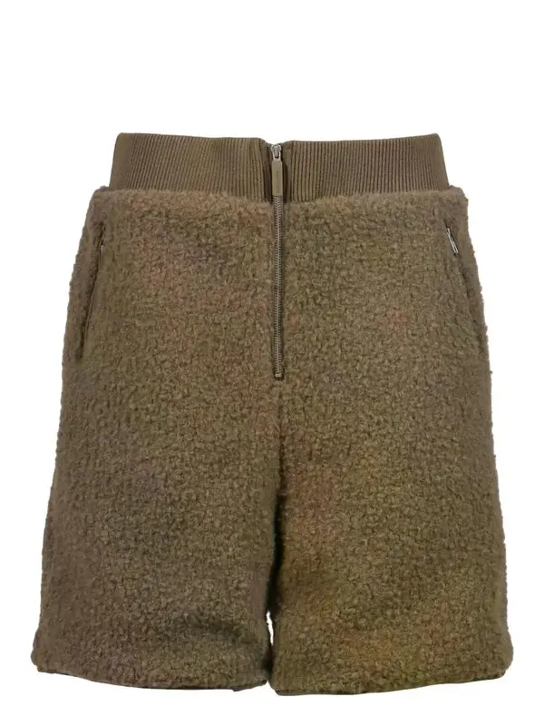 ENTIRE STUDIOS Zip-fastening Textured Shorts - Brown