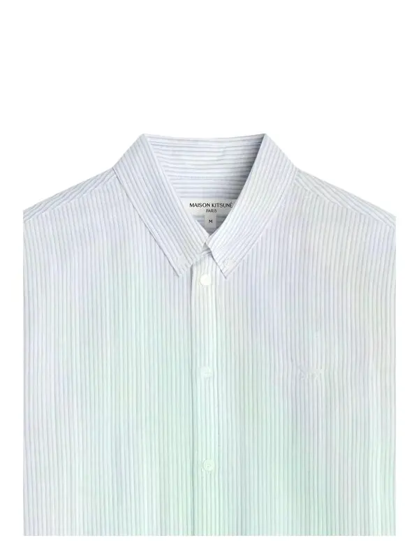 Maison Kitsuné Striped Button-down Shirt - White