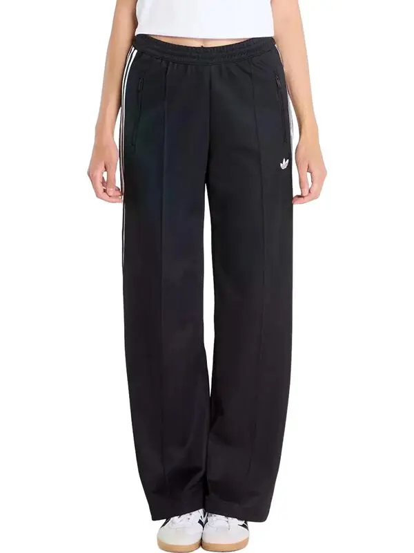 Adidas Classic Logo Embroidered Track Pants - Black