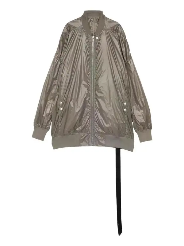 Rick Owens Ruched Zip-up Jacket - Grey