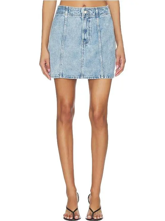Veronica Beard Marquita Denim Mini Skirt - Blue