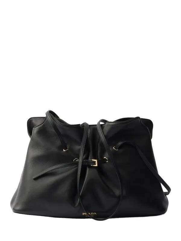 Prada Dada Large Nappa Leather Tote Bag - Black