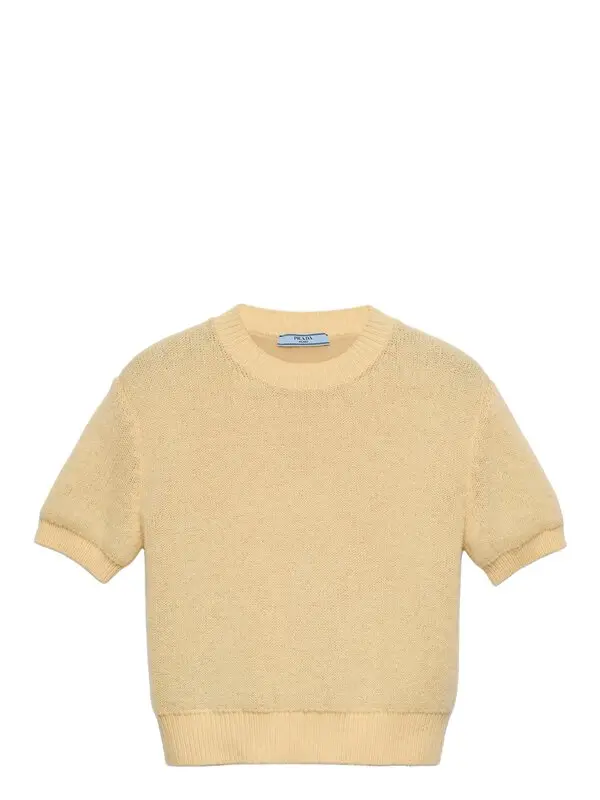 Prada Cashmere Crew-neck Sweater - Cream