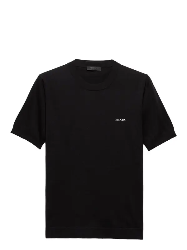 Prada Cotton Crew-neck Sweater - Black