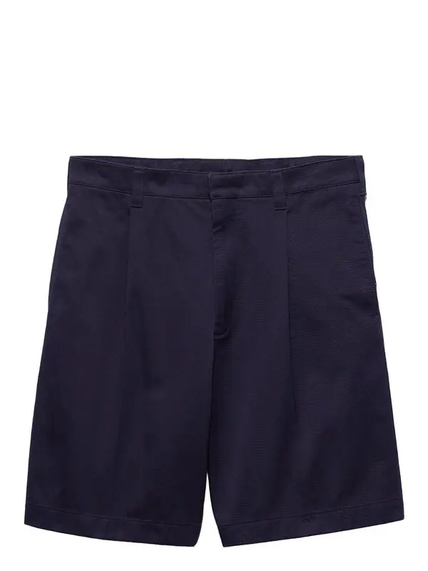 Prada Cotton Bermudas - Navy