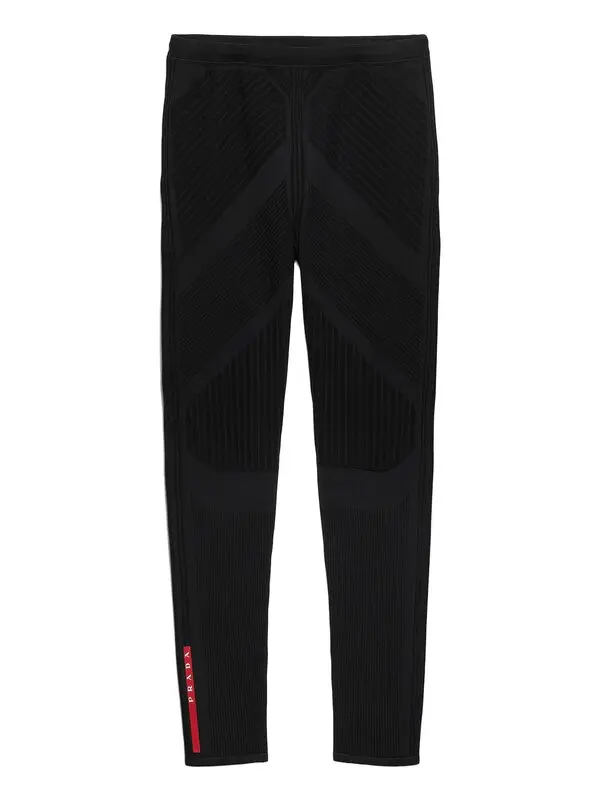 Prada Technical Knit Pants - Black