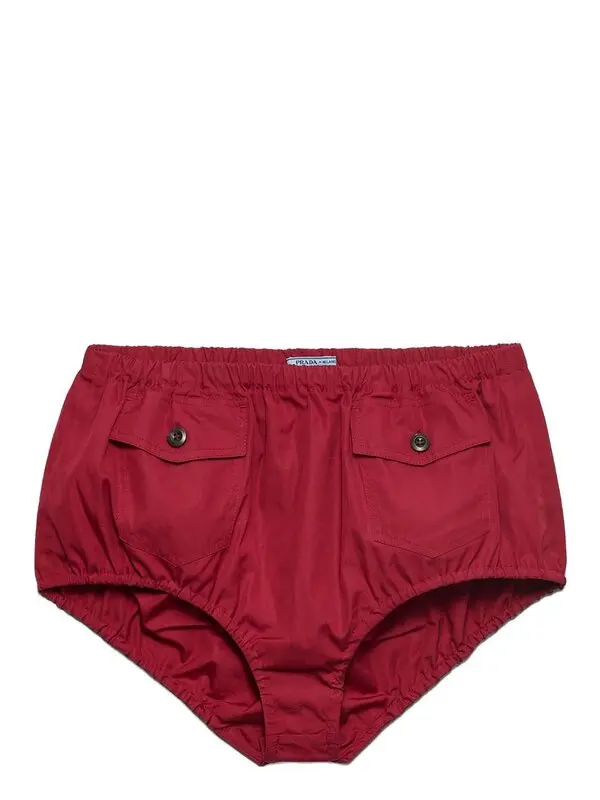 Prada Poplin Shorts - Ruby Red