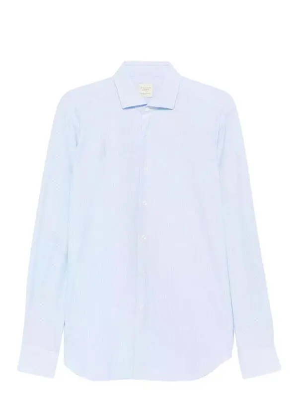 XACUS Striped Long-sleeve Shirt - Blue