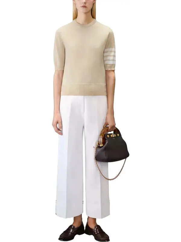 Thom Browne 4-bar T-shirt - Neutrals