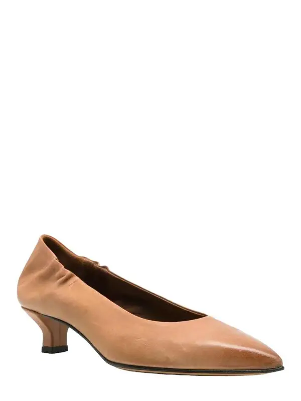 POMME D´OR Pomme D'or Pointed-toe Leather Kitten Heel Pumps - Neutrals
