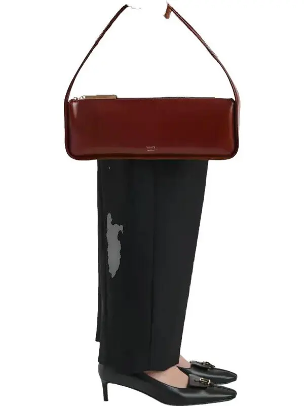 Khaite Lori Bag In Crackle Patent Leather - Red