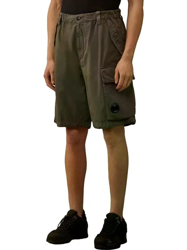 C.P. COMPANY Cotton Ripstop Cargo Shorts - Grey