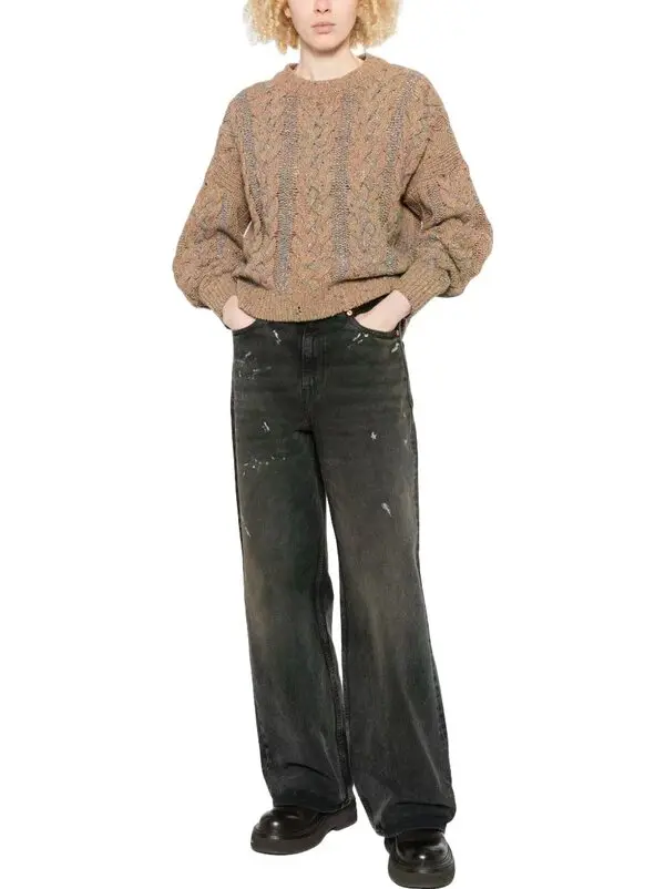 Pinko Cable Knit Sweater - Neutrals