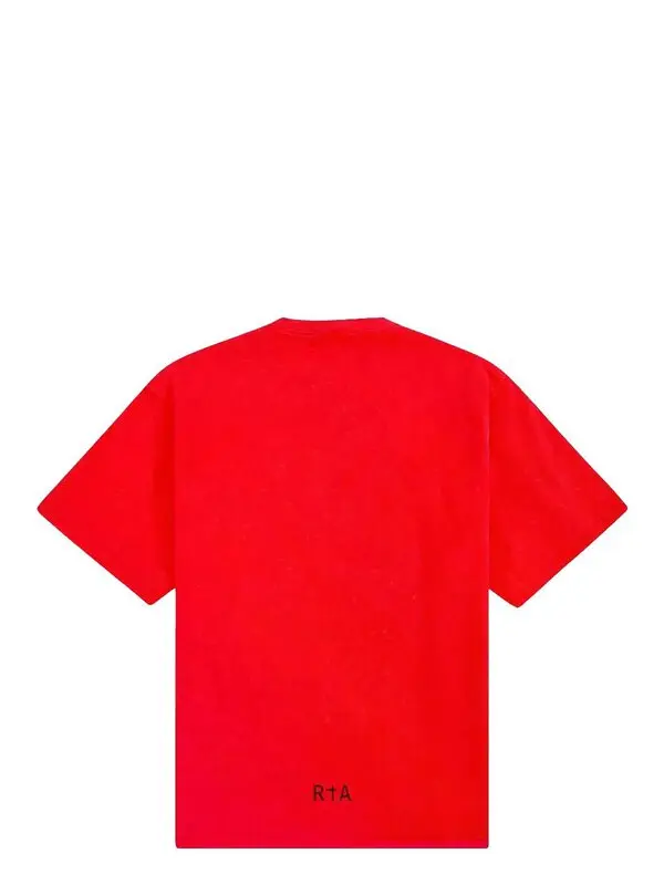 RtA Colin Acid-wash T-shirt - Red