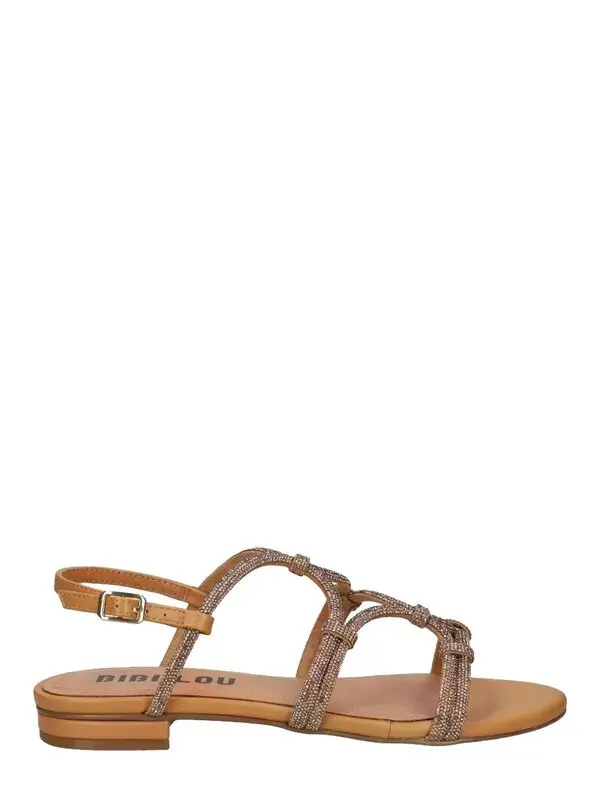 BIBI LOU Crystal Embellished Caged Sandals - Neutrals