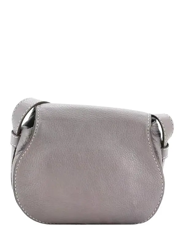 Chloé Marcie Leather Mini Crossbody Bag - Grey