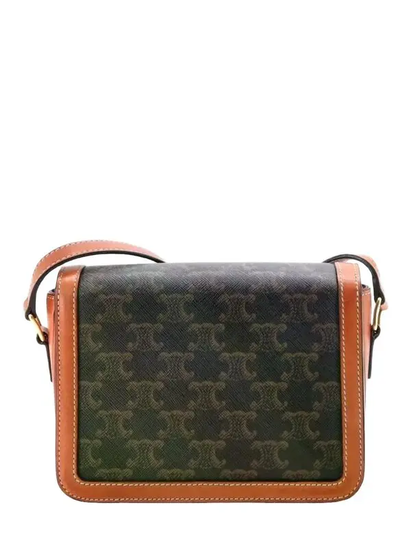 Celine Triomphe Coated Canvas Teen Shoulder Bag - Brown