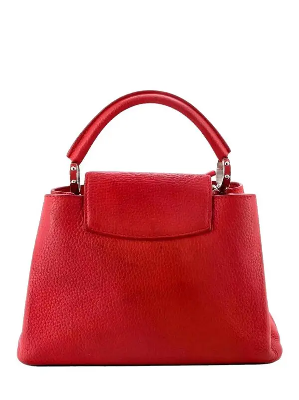 LOUIS VUITTON Capucines Leather Satchel - Red