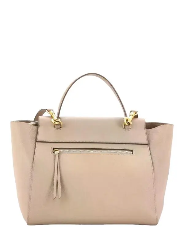 Celine Belt Bag Textured Leather Mini Shoulder Bag - Neutrals