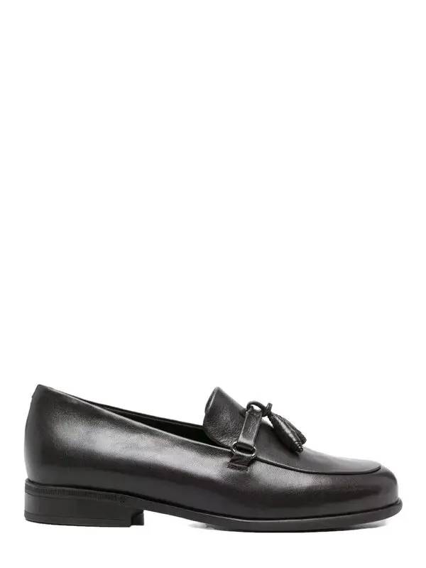 SERGIO MORETTI FIRENZE Tassel-detail Loafers - Brown