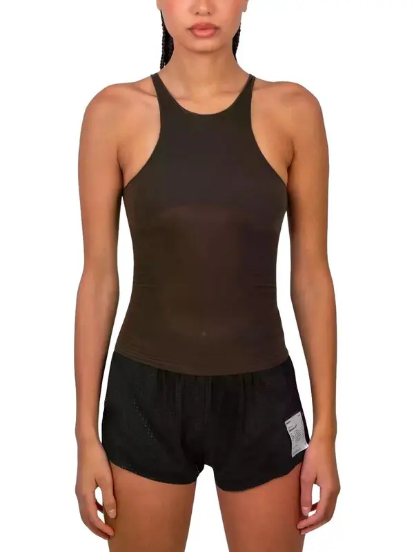 ROA Racer-back Stretch Top - Brown