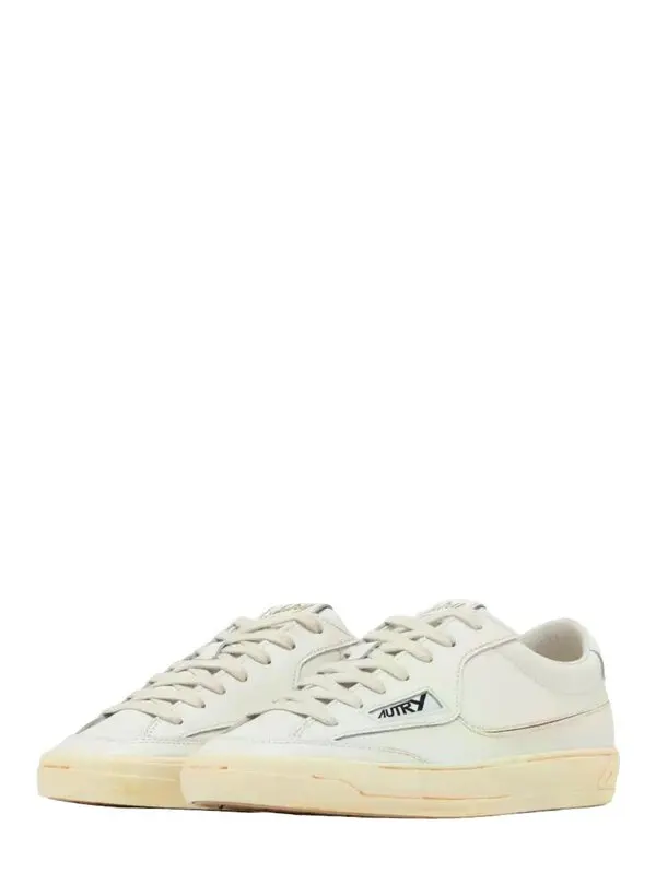 AUTRY Windscape Logo-patch Leather Sneakers - Neutrals
