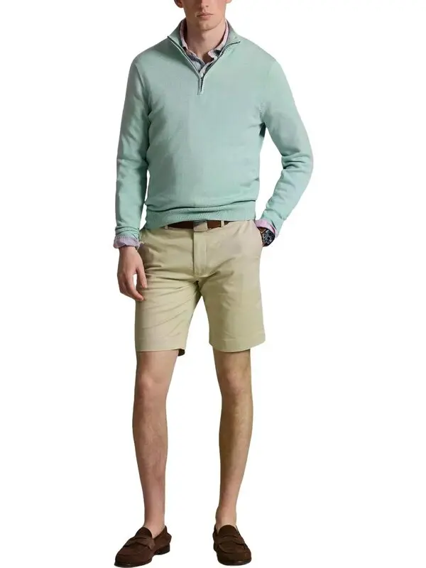 Polo Ralph Lauren Beige Logo-patch Tailored Shorts - Neutrals