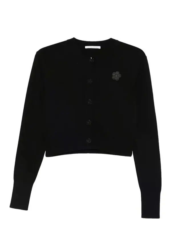 Cecilie Bahnsen Long-sleeved Cardigan - Black