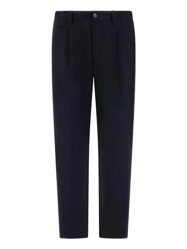 Herno Pleated Detail Trousers - Blue