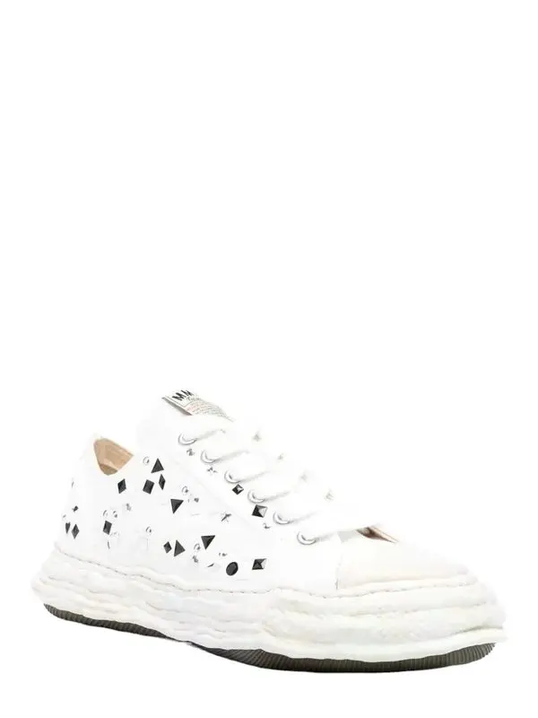 Mihara Yasuhiro Stud-embellished Chunky-sole Sneakers - White