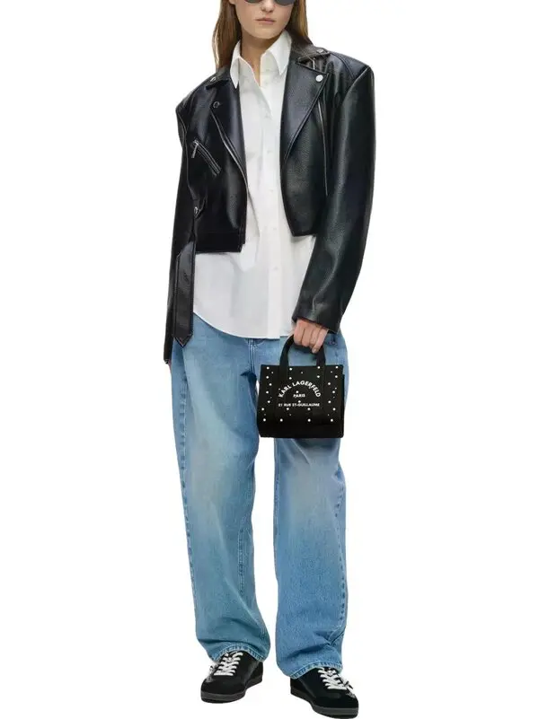 Karl Lagerfeld Rue St-guillaume Embellished Tote Bag - Black