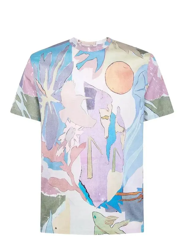 Paul Smith Abstract-print T-shirt - Neutrals