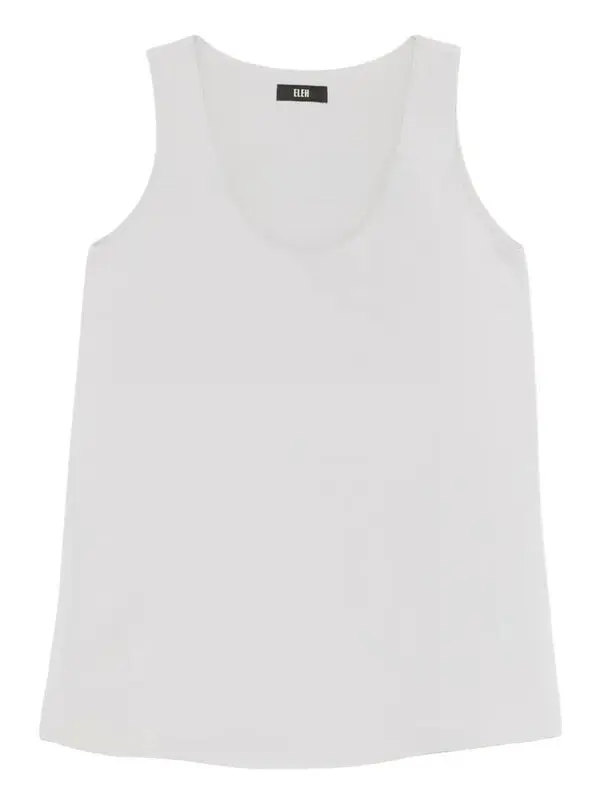 ELEH Scoop Neck Sleeveless Top - Grey