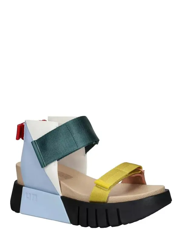 United Nude Delta Run Touch-strap Platform Sandals - Blue