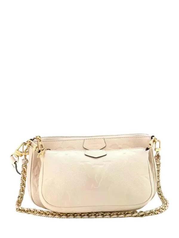 LOUIS VUITTON Multi Pochette Accessoires Monogram Empreinte Giant Crossbody Bag - Neutrals