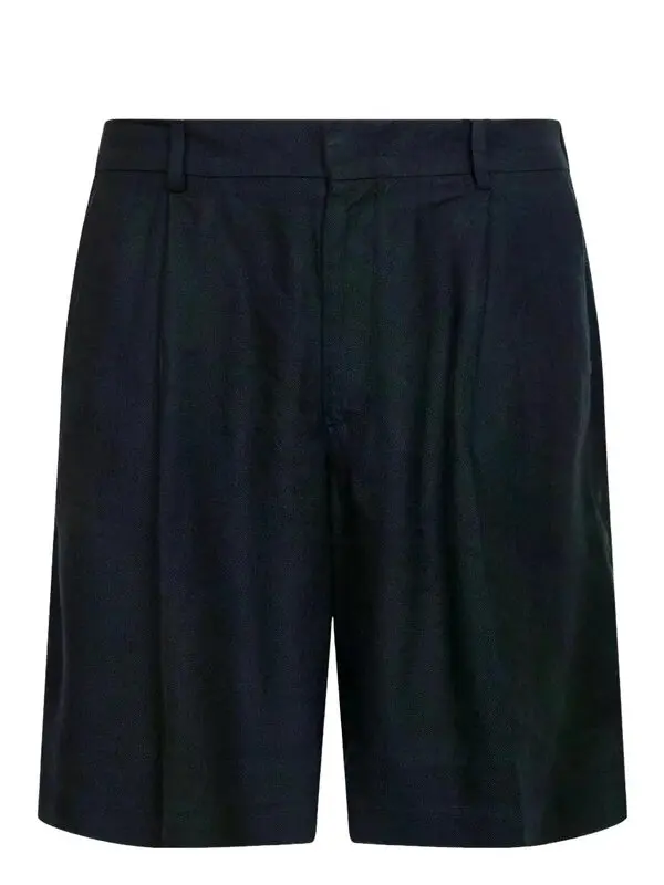 Nn07 Kay Pleated Shorts - Blue