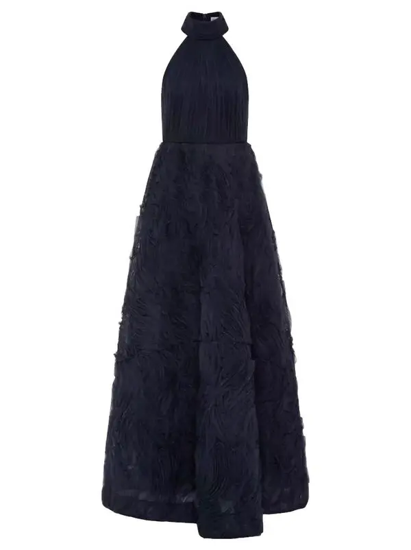 Rebecca Vallance Jasmine Ruffled Maxi Dress - Blue
