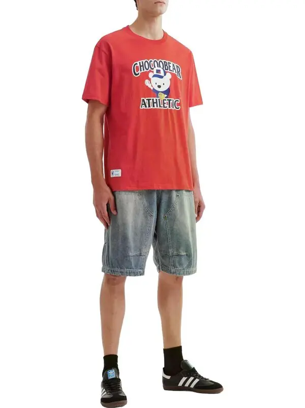 CHOCOOLATE Bear-print T-shirt - Red