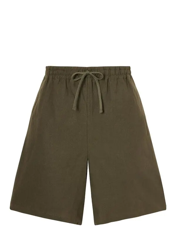Aimé Leon Dore Linen Shorts - Green