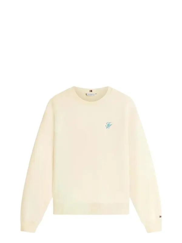 Tommy Hilfiger Embroidered-logo Sweater - Neutrals