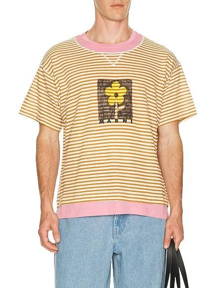 Marni Flower Tee - Mustard