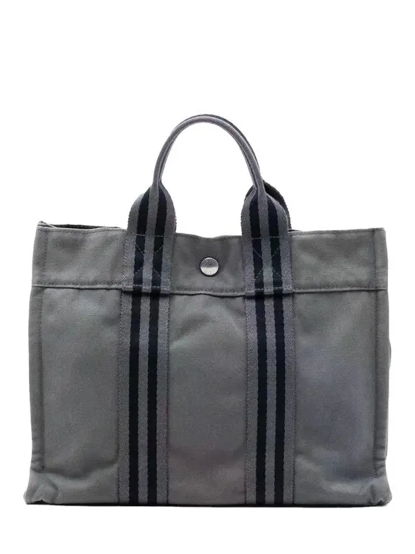 Hermès Canvas Tote Bag - Grey