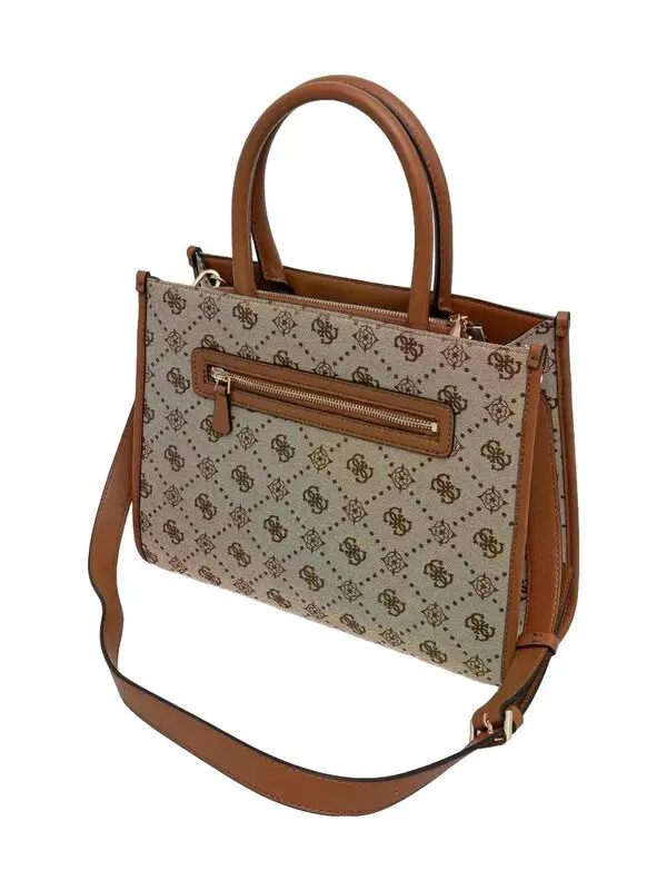 Guess Neda 4g Logo-pattern Tote Bag - Neutrals